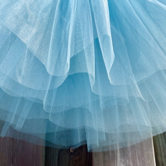 melodylinen | Skirts | New 4 Full Layer Teenadult Light Blue Tutu ...